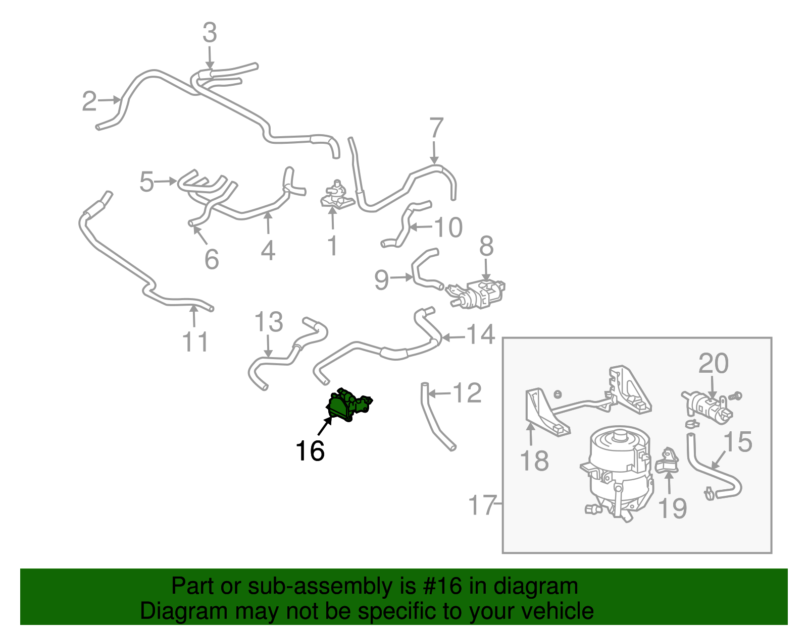 2004-2009 Toyota Prius Genuine Toyota 2004-2009 Prius Water/Coolant ...