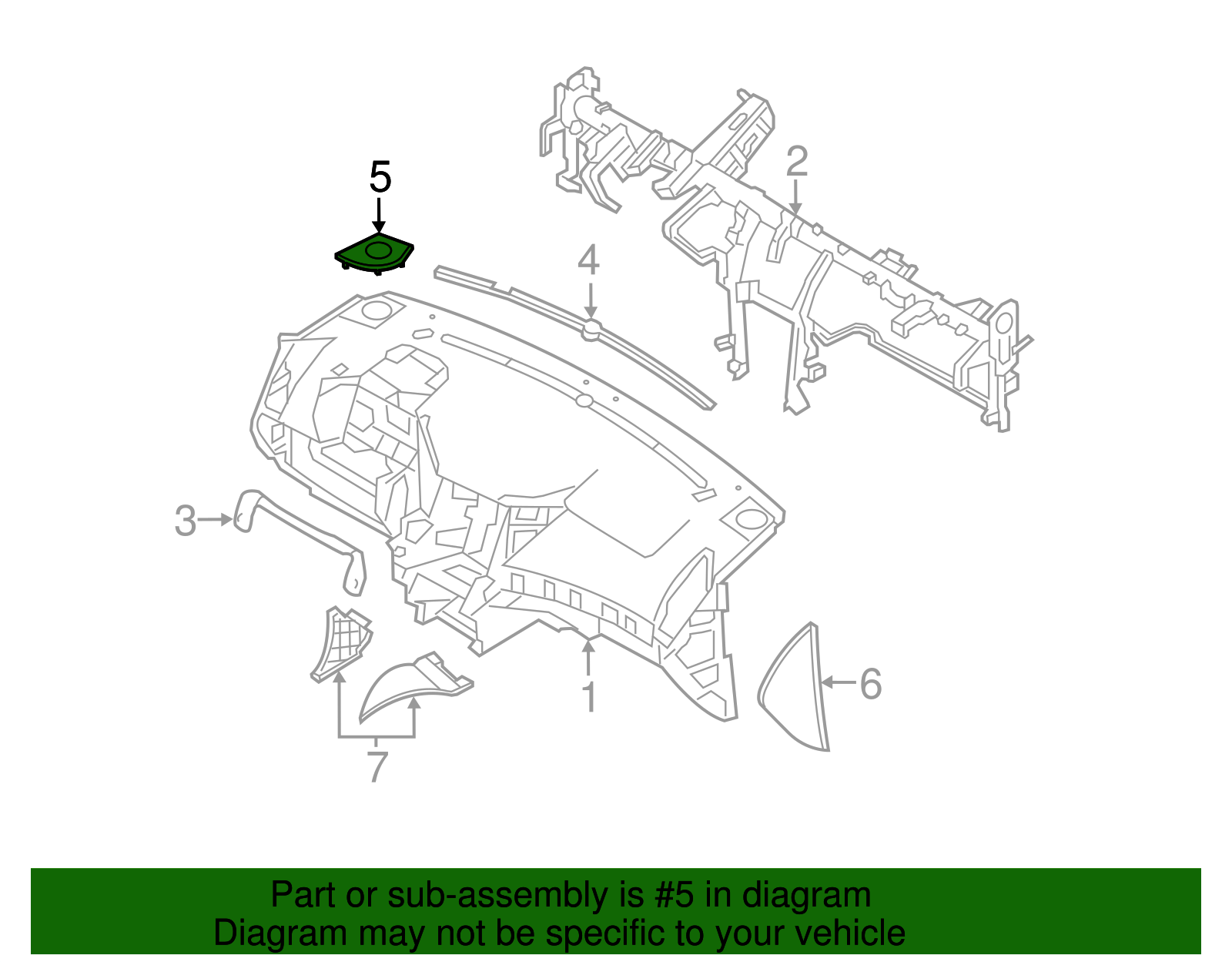 Hyundai - 85620-3Q000-RY - Speaker Grille - 2011-2014 Hyundai Sonata ...