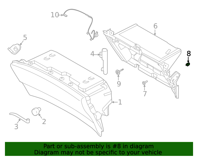 2020-2024 Ford Outer Molding Clip -W720456-S300 | TascaParts.com
