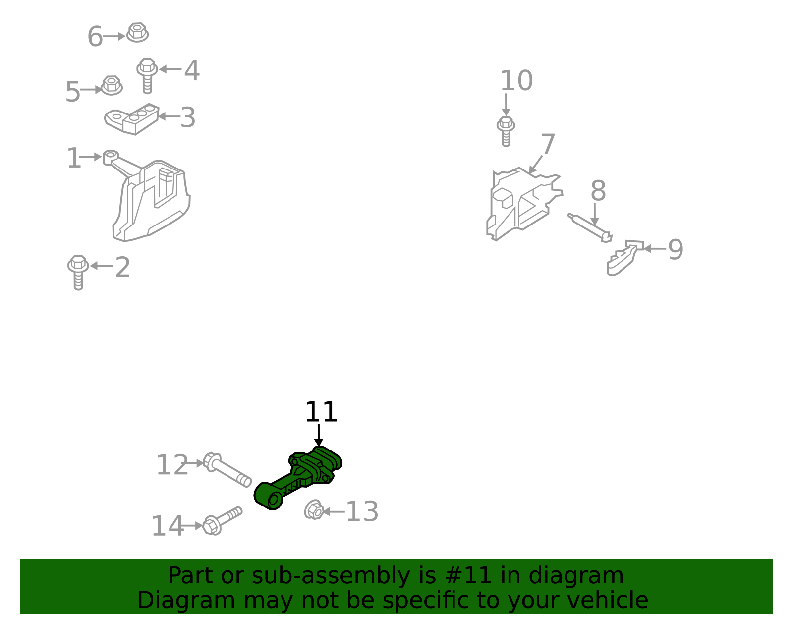 21950-M6150 - Torque Rod 2019-2024 Kia Forte | Kia.Parts Store