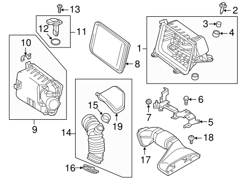Air Intake for 2015 Mitsubishi Outlander | Mitsubishi Parts Warehouse
