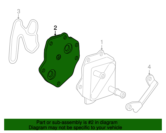 2007-2022 Toyota Oil Cooler Spacer 15788-0S010 | OEM Parts Online