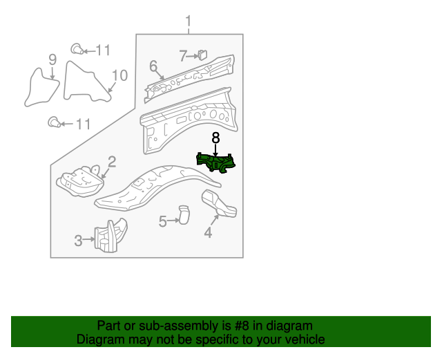 53755-60010 - Reinforcement - 2010-2014 Toyota FJ Cruiser | Lithia ...