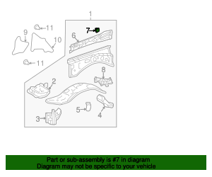 53257-35030 - Upper Reinforced Bracket 2008-2014 Toyota FJ Cruiser ...