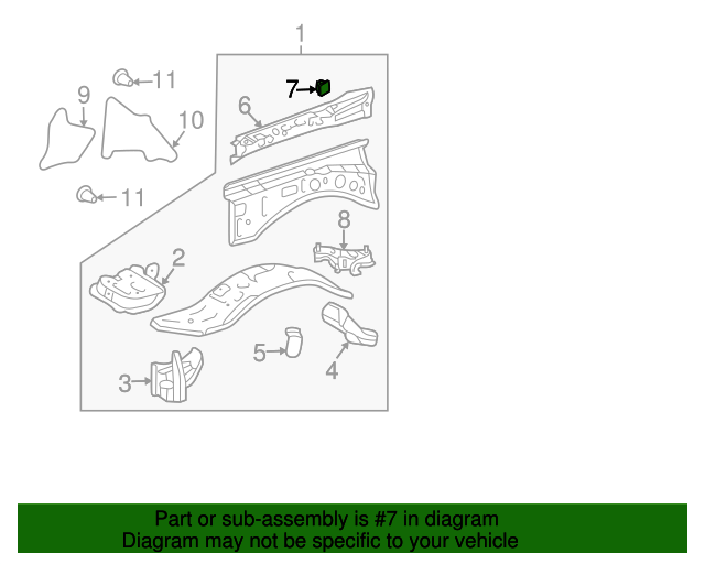 53257-35030 - Upper Reinforced Bracket 2008-2014 Toyota FJ Cruiser ...
