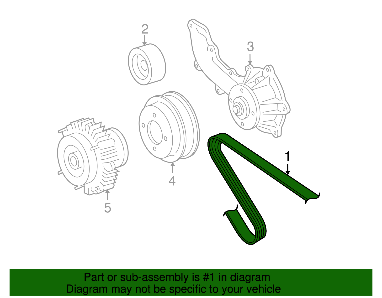 90916-02709 - Serpentine Belt 2005-2011 Toyota Tacoma | Longo Toyota Parts