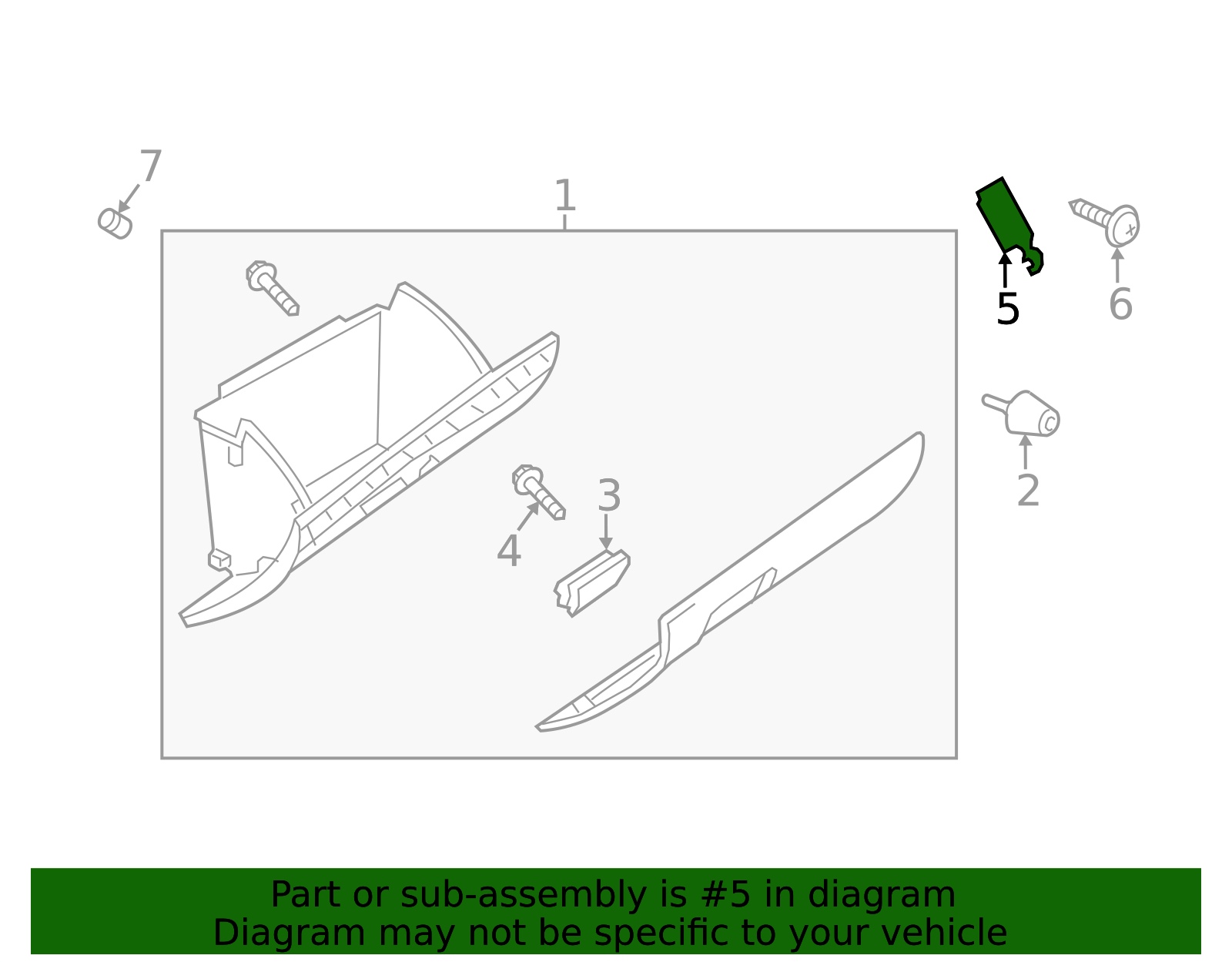 GRF5-64-08X - Glove Box Support - 2018-2022 Mazda | Mazda OEM Parts Outlet