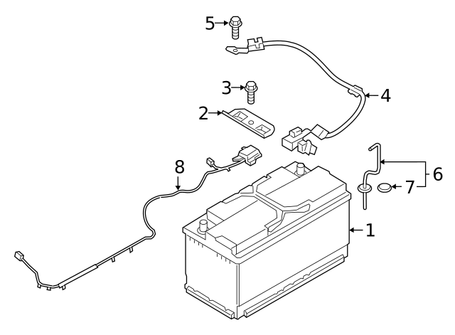 2022-2024 Hyundai Vehicle Battery 37110-D3802 | World OEM Parts Hyundai