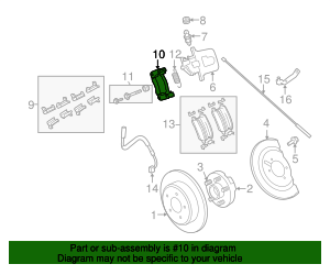 7B0-615-425-B - Caliper Mount - 2012-2014 Volkswagen Routan | VW Direct ...