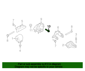 W718353-S900 - Trans Mount Bolt - 2017-2021 Ford | OEM Ford Parts Outlet