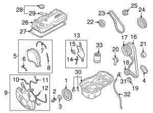 1996-2005 Mitsubishi Tensioner Adjuster MD308086 | OEM Parts Online