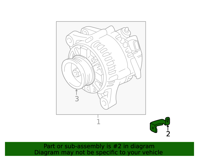 12511-0P070 - Alternator Bracket - 2017-2023 Toyota | OEM Genuine ...