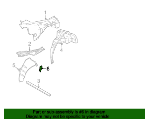 76883-1EA0A - Outer Wheelhouse Insulator - 2009-2020 Nissan 370Z ...