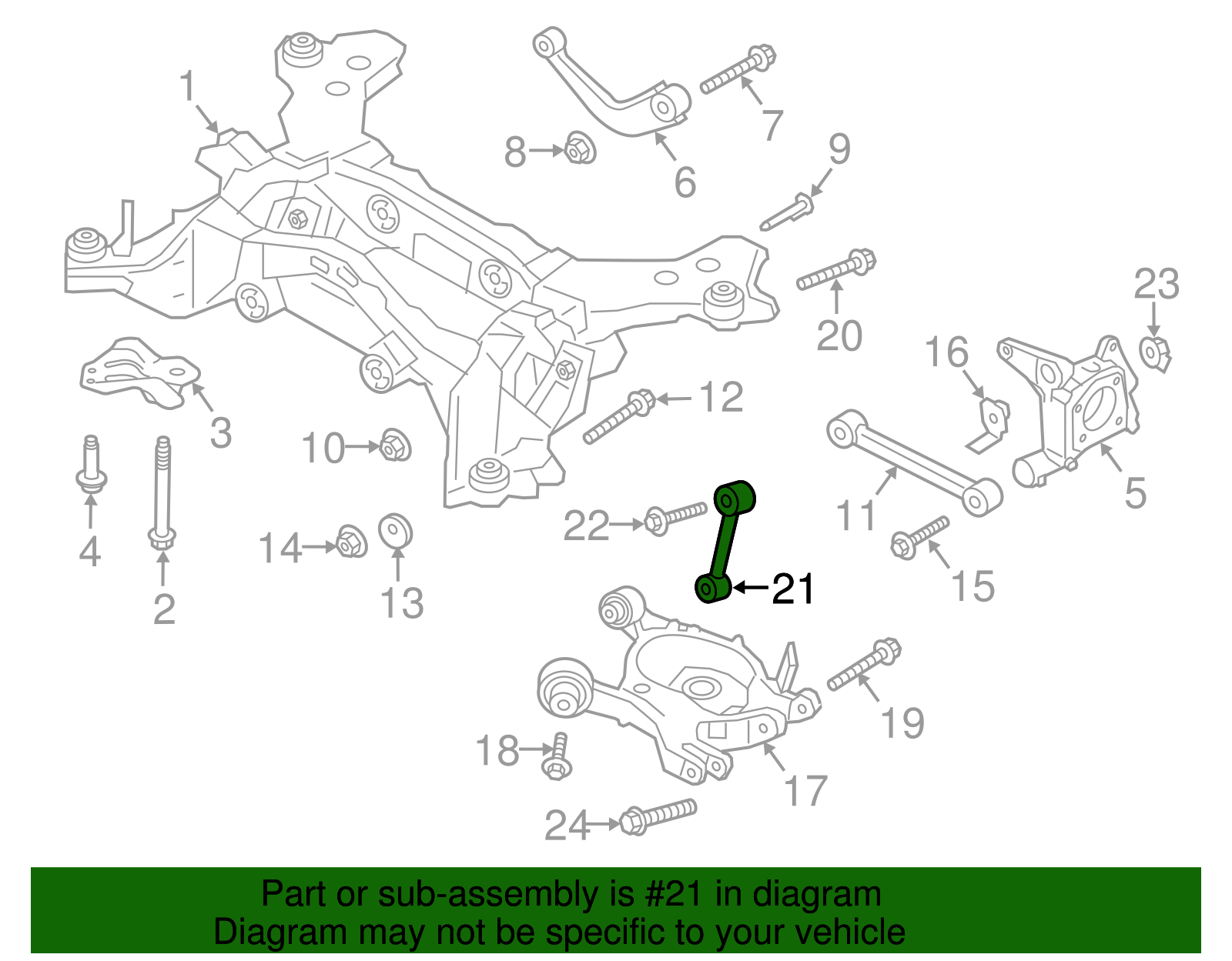 2013-2014 Ford | Link Rod | DG9Z-5A972-A | Walls' Ford Parts