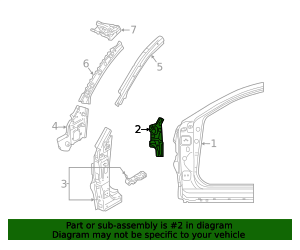 2016-2020 Toyota 2016-2020 Toyota - Upper Extension 61118-WB001 ...