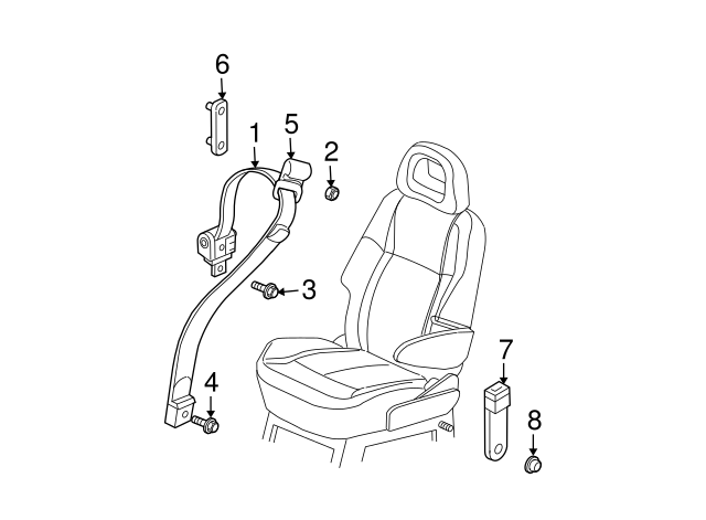 2002-2003 GM Belt Kit 88950887 | QuirkParts