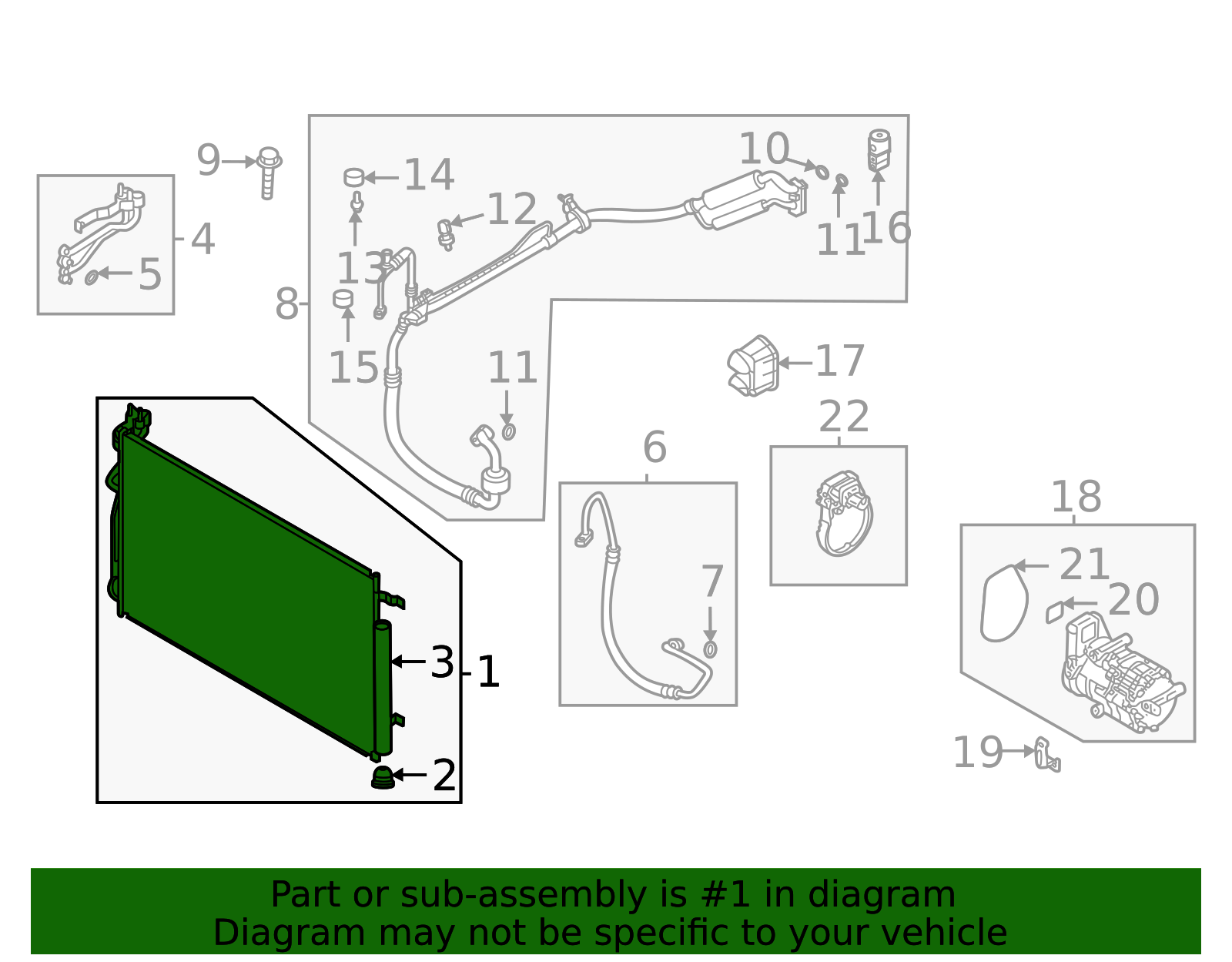 97606-P0000 - Condenser | World OEM Parts Hyundai