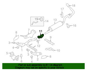Genuine OEM Ford Part - Front Pipe BL3Z-5A212-R | Genuine OEM Ford ...