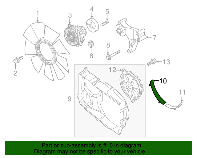 2017-2021 Nissan Fan Shroud 21478-9JL0A | Parts for Nissans