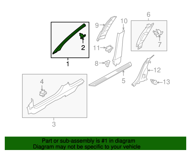 2008 Saturn Astra Molding 94709093 | GMPartsDirect.com