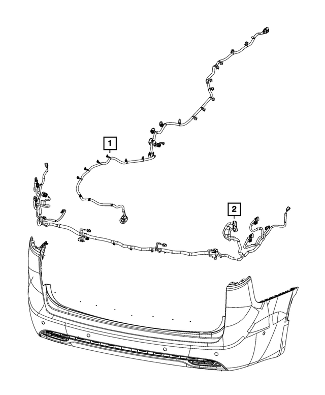 68630373AA - Rear Fascia Wiring 2022 Chrysler | Group 1 Auto Parts