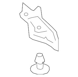 53352-10010 - Closing Plate - 2018-2021 Toyota C-HR | OEM Genuine ...