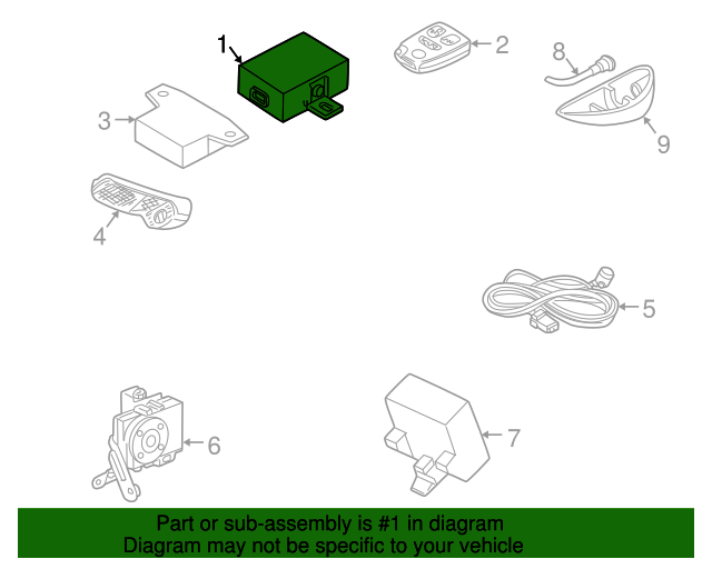2000-2002 Volvo Receiver 30857626 | OEM Parts Online
