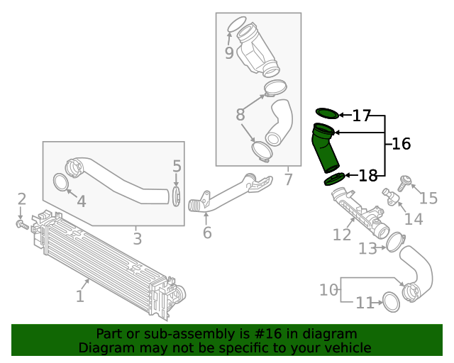 2019-2020 Volvo XC40 Upper Hose 32224400 | TascaParts.com
