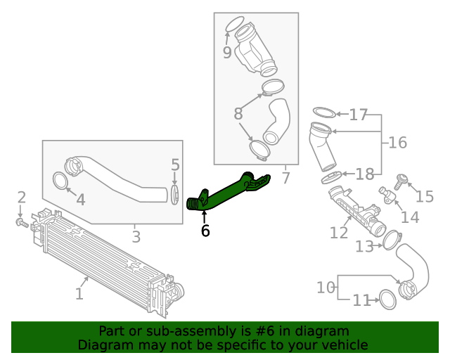 2019-2022 Volvo XC40 Inlet Tube 32224396 | OEM Parts Online