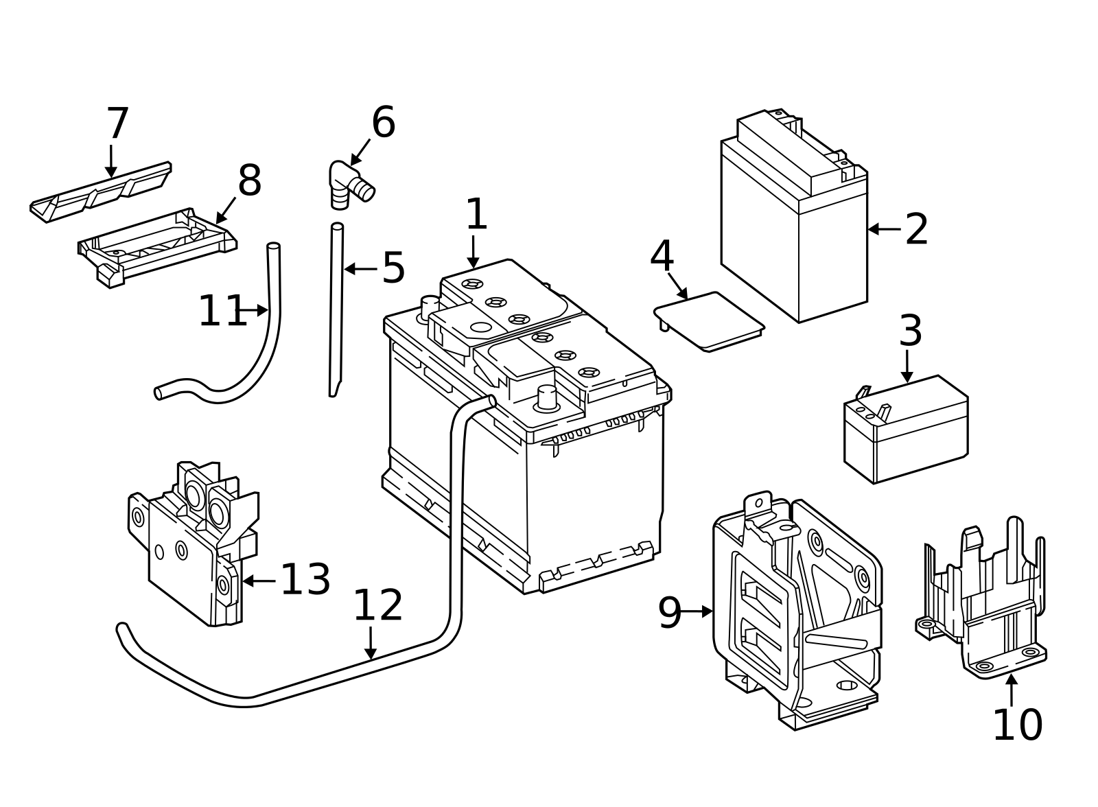 2016-2023 Mercedes-Benz Metris Battery 000-982-95-08-64 | OEM Mercedes Benz