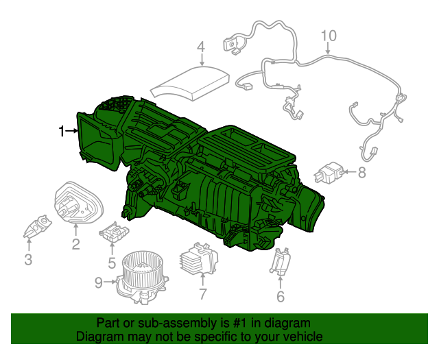 2015-2023 Ford Mustang Evaporator Assembly FR3Z-19850-AA | TascaParts.com