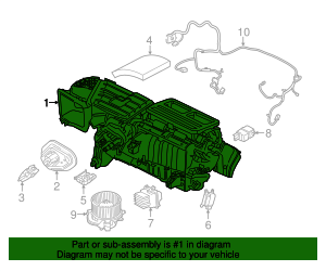 2015-2020 Ford Mustang Evaporator Assembly FR3Z-19850-AA | QuirkParts