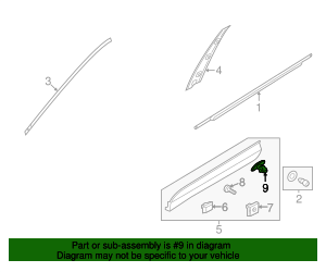 2013-2025 Hyundai Side Molding Retainer Clip 87756-2W000 | OEM Parts Online