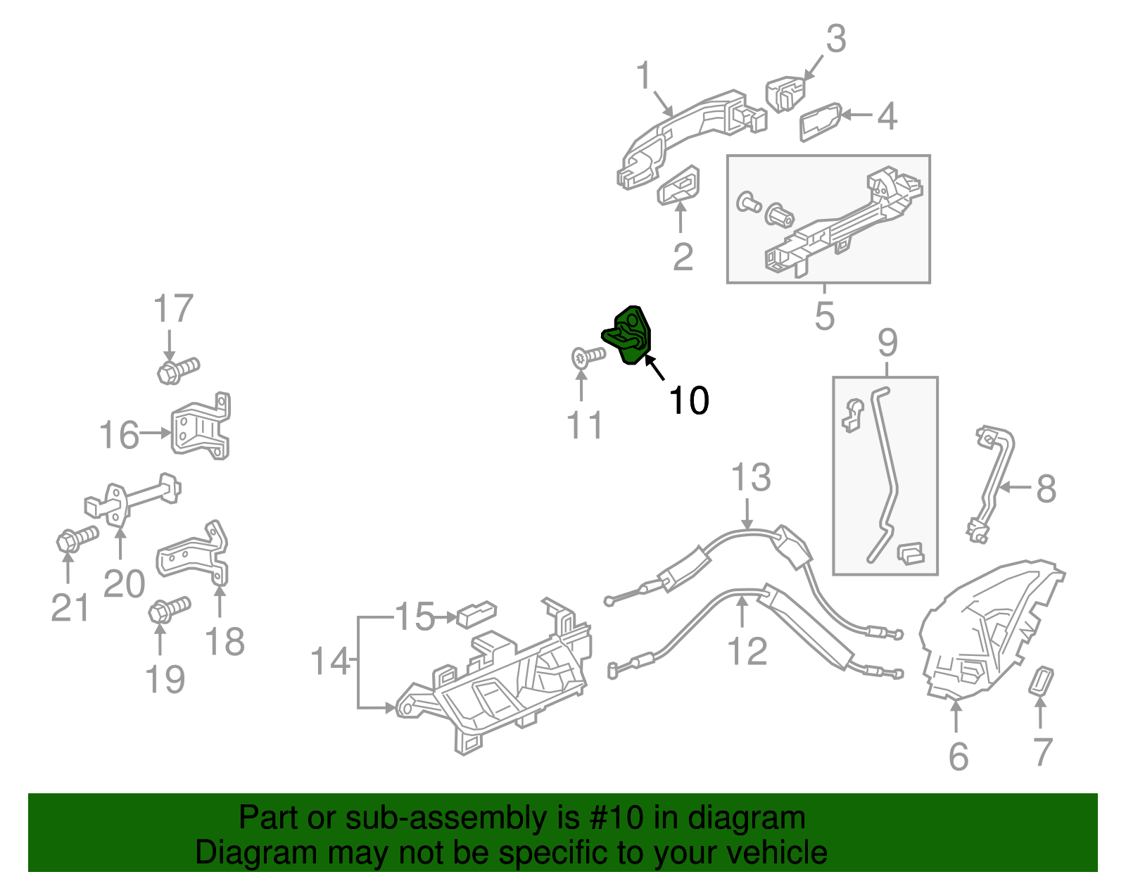 72135-SDA-A01 - Striker Assembly Door Lock - 2003-2021 Honda | Genuine ...