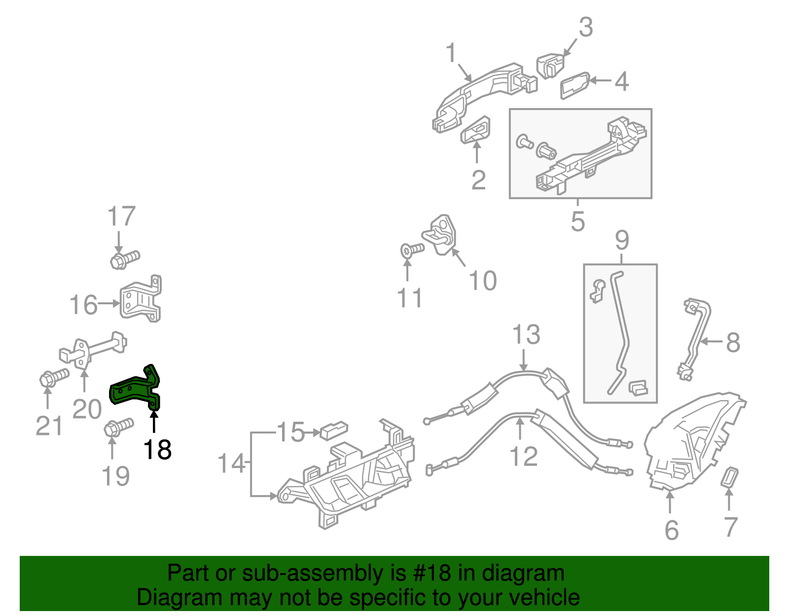 67920-T2F-A01ZZ - Lower Hinge 2013-2025 Honda | Honda Parts Online