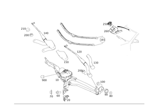 212-820-17-00 - Parts Kit, Wiper Blade For 2008-2018 Mercedes-Benz ...