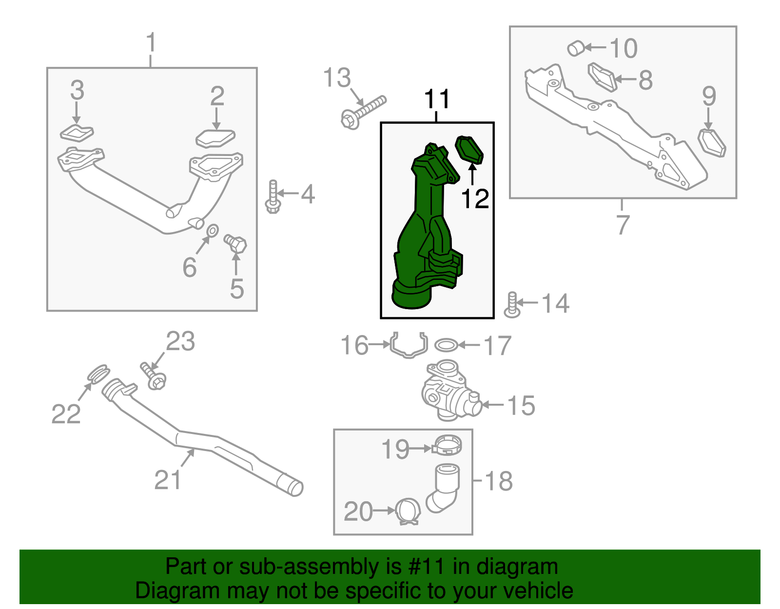 2013-2016 Porsche Engine Coolant Outlet Flange 9A1-106-034-31 | Sunset ...