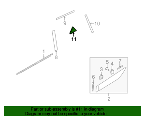 2010-2015 Hyundai Tucson Corner Molding 83840-2S000 | OEM Parts Online