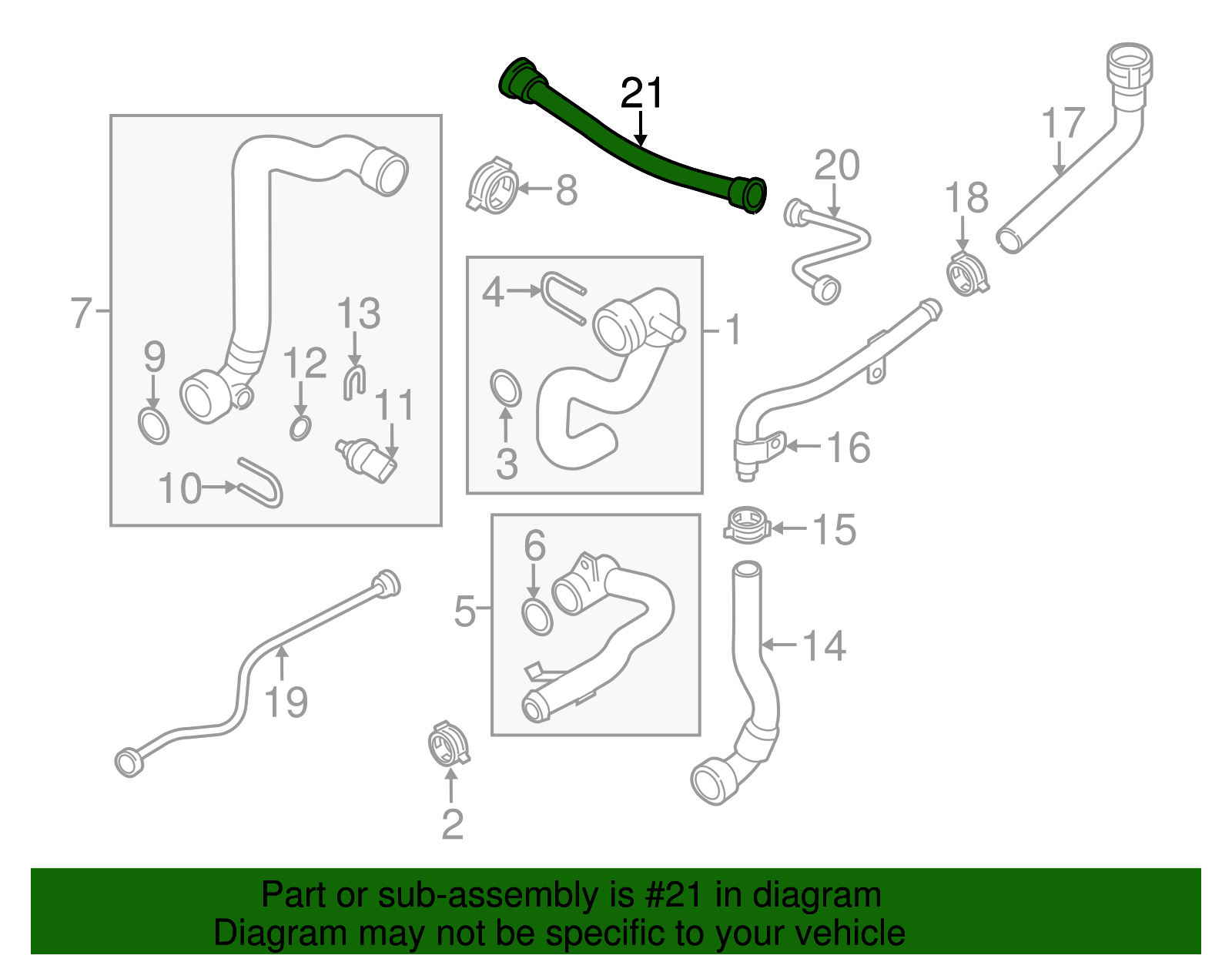 2014-2016 Audi Connector Tube 059-121-731-D | OEM Parts Online