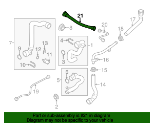2014-2016 Audi Connector Tube 059-121-731-D | OEM Parts Online
