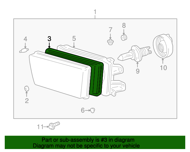81130-35320 - Headlight Right - 1999-2002 Toyota 4Runner | OEM Genuine ...