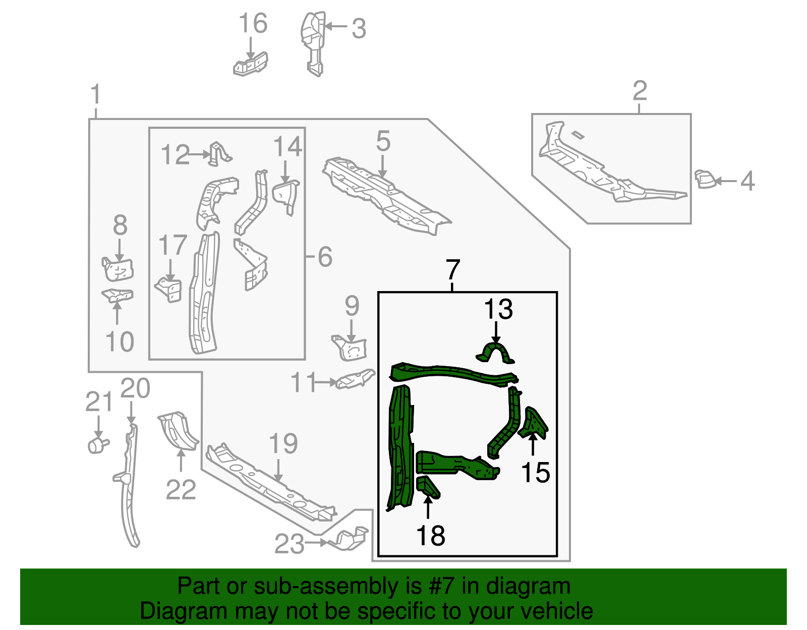 53203-0E050 - High-Quality Radiator Support Side Panel for 2011-2013 ...