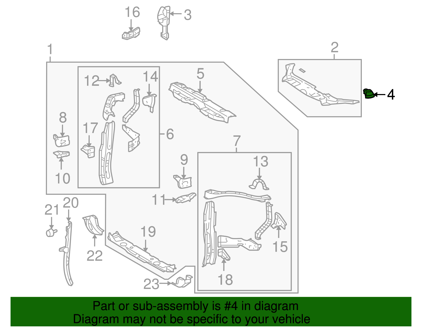 2008-2010 Toyota Highlander Protector 53828-0E030 | Toyota Parts Center