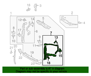 53203-0E050 - High-Quality Radiator Support Side Panel for 2011-2013 ...