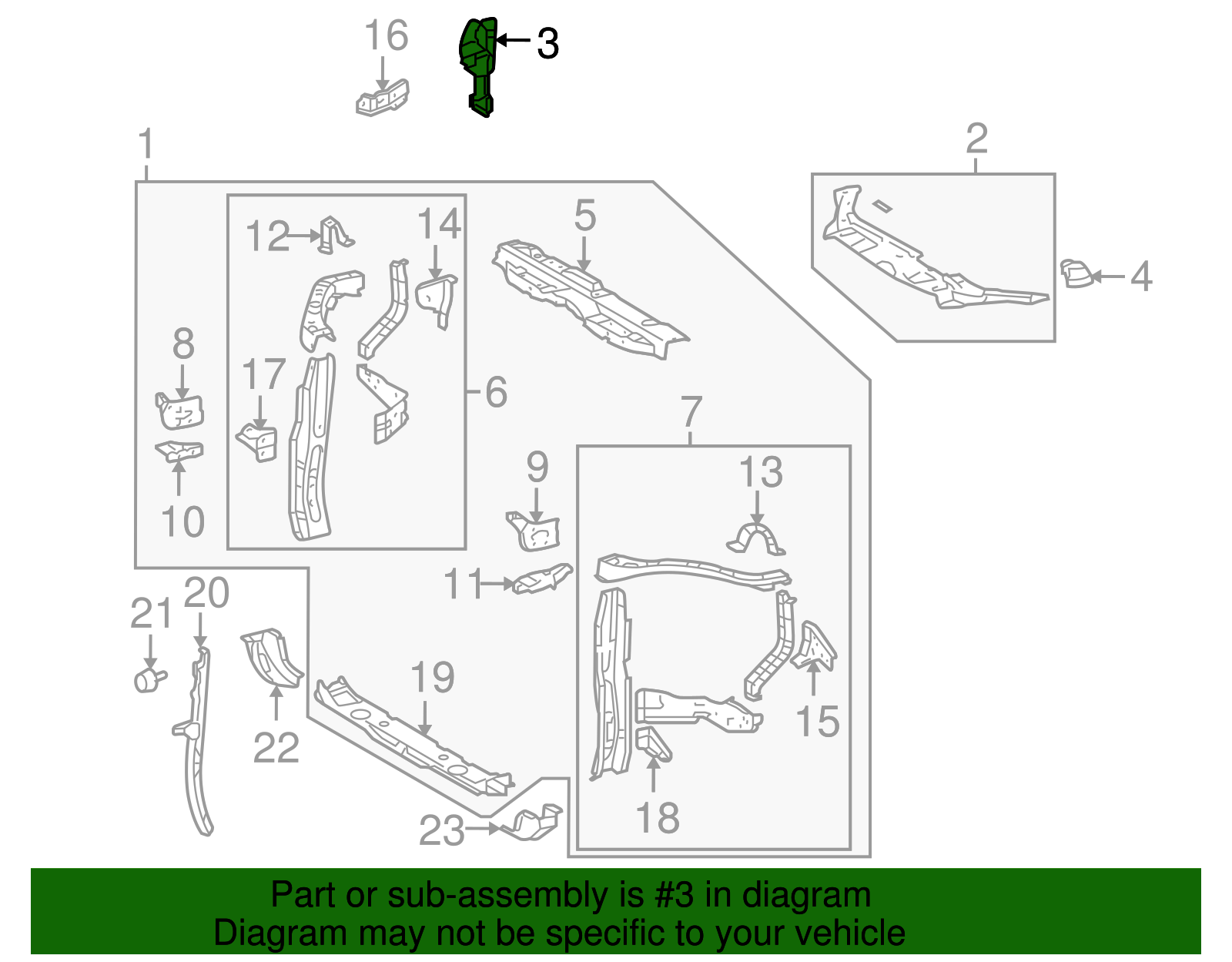 2008-2010 Toyota Highlander Radiator Support Baffle 53293-0E040 | OEM ...