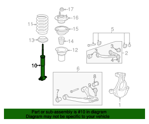 2007-2010 GM Front Shock Absorber 19420489 | TascaParts.com