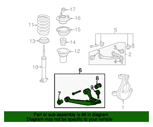 2007-2014 GM Lower Control Arm - Driver's Side (LH) 25997509 ...