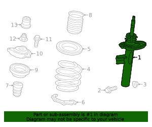 247-323-54-00 - Suspension Strut 2021-2022 Mercedes-Benz ...