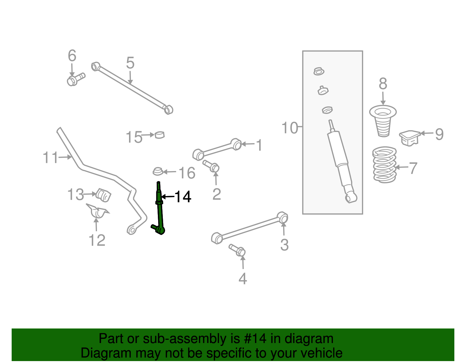 2003-2024 Toyota Link Assembly 48830-60030 | Toyota Parts Center
