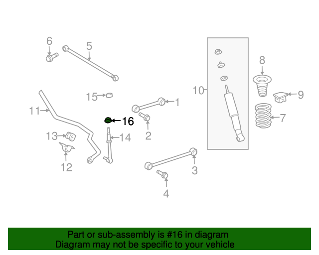 90948-02126 - Stabilizer Link Retainer 1990-2024 Toyota | Longo Toyota ...